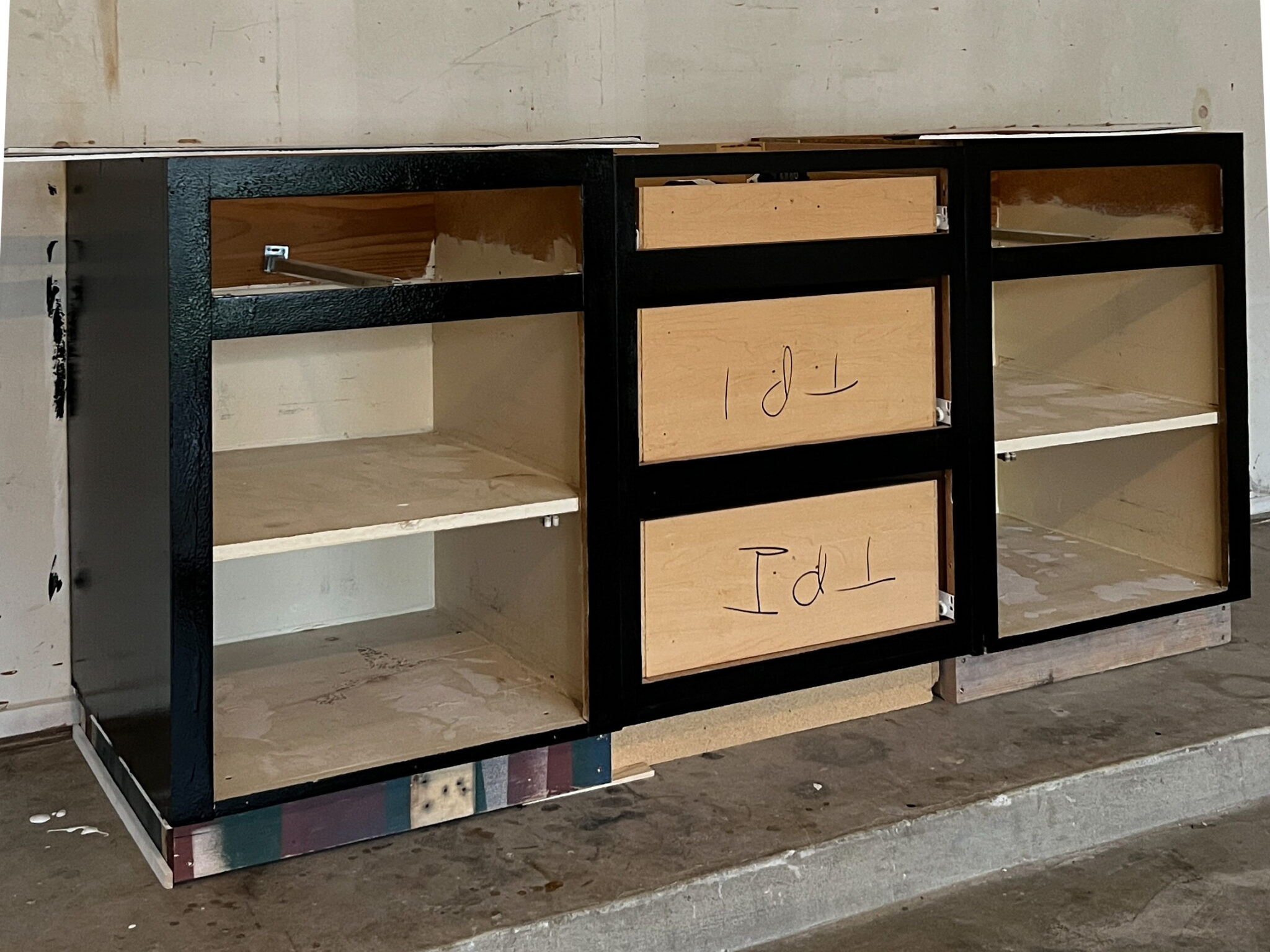 Turning trash into a Workbench Cabinet - findmaggiemay.com